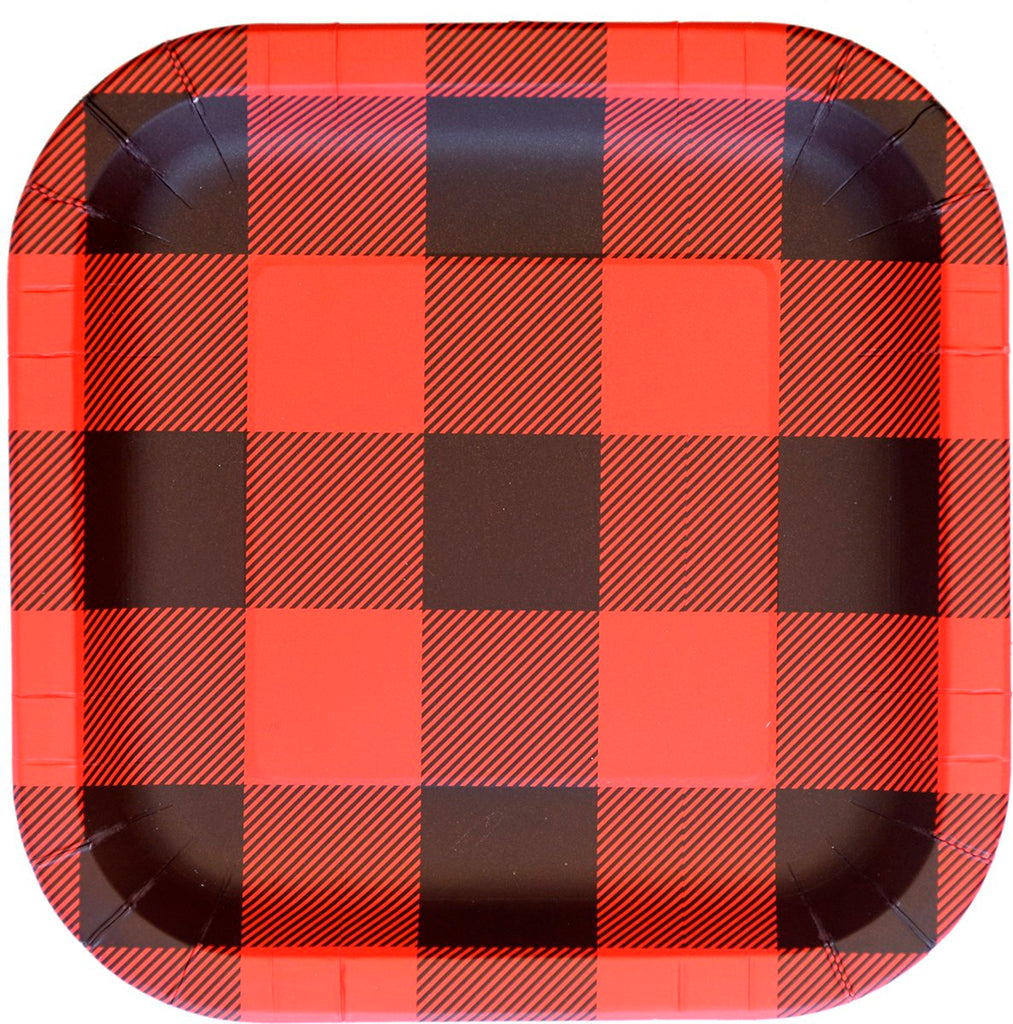 Buffalo Plaid | black and gold graduation | Party Stop