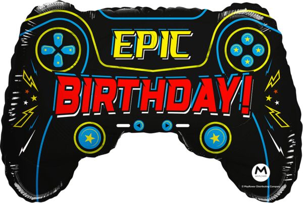 28" Epic Birthday Controller Jumbo Balloon | Party Stop