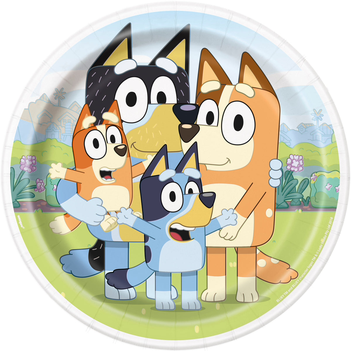 Bluey Round 9" Dinner Plates 8ct| Party Stop