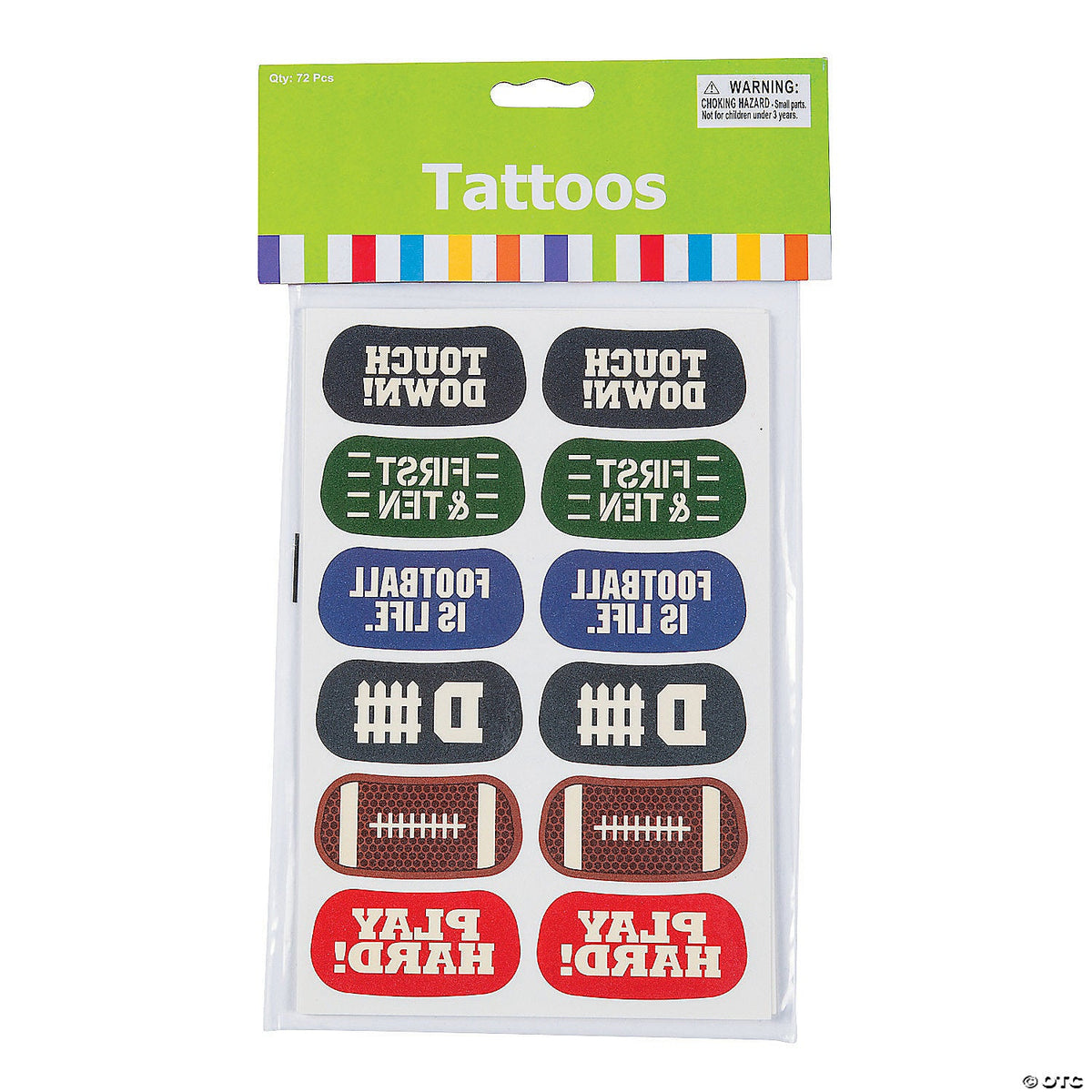 Football Face Tattoos| Party Stop