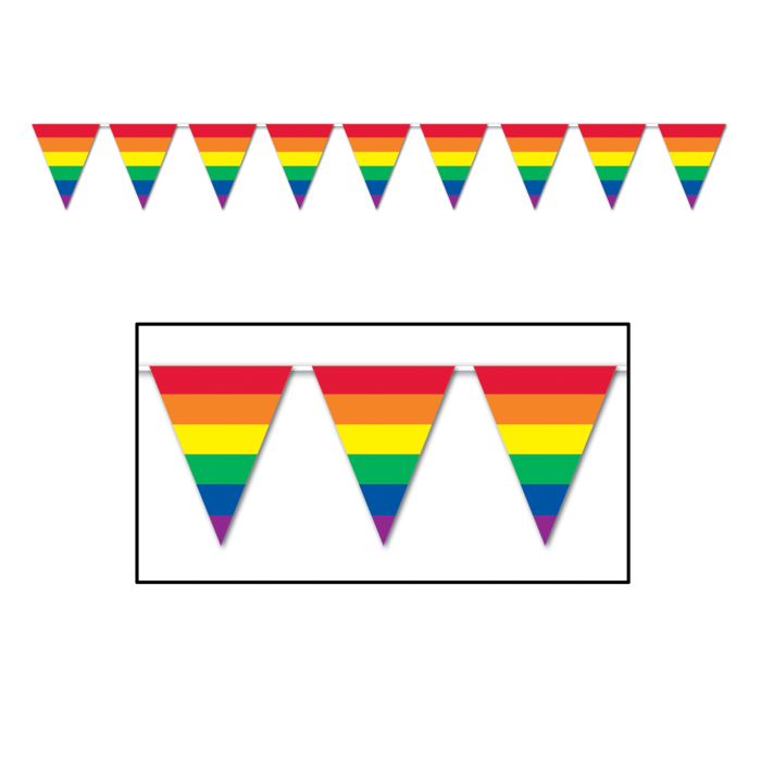 Rainbow Pennant Banner| Party Stop