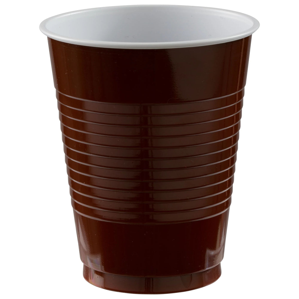 Chocolate Brown 18 oz. Plastic Cups 50 ct.| Party Stop