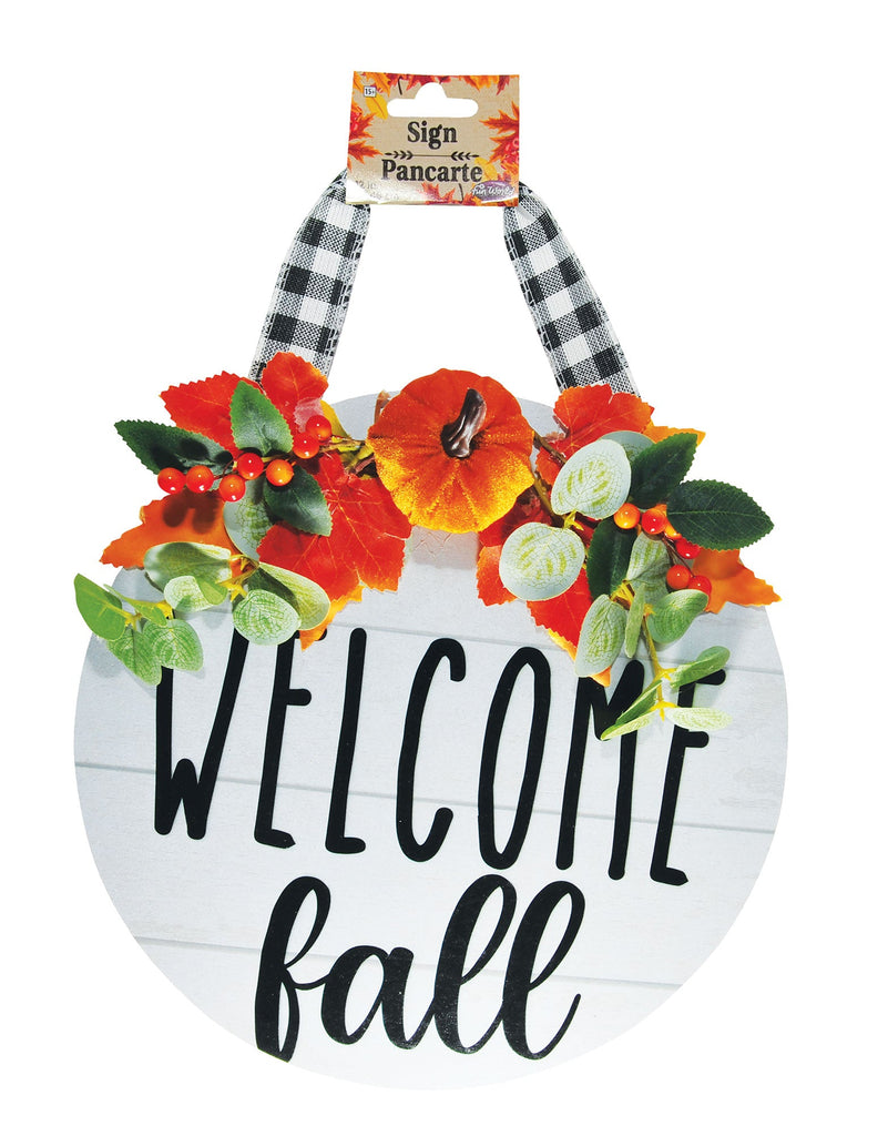 12" Fall Greeting Sign | Party Stop