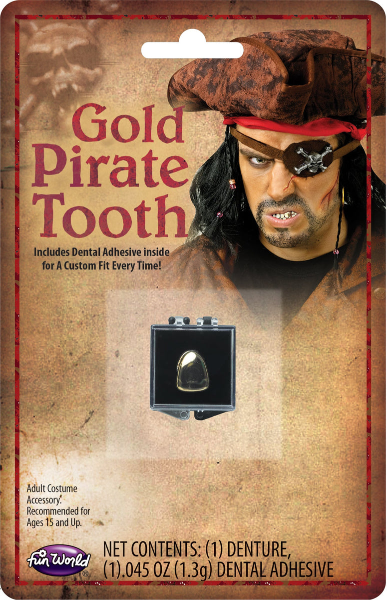 Gold Pirate Tooth| Party Stop