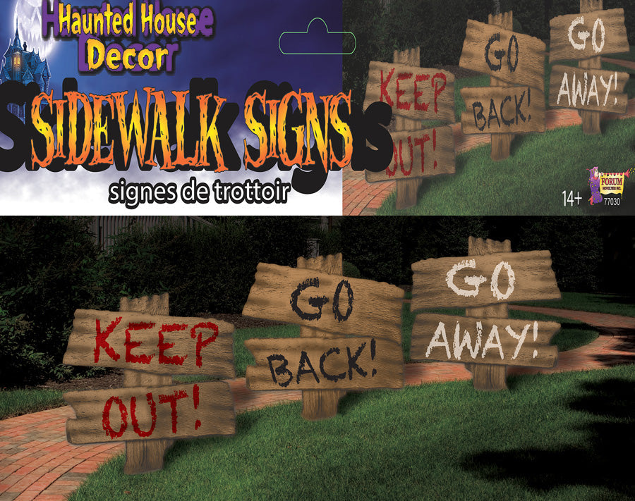 Haunted House Sidewalk Sign Set| Party Stop